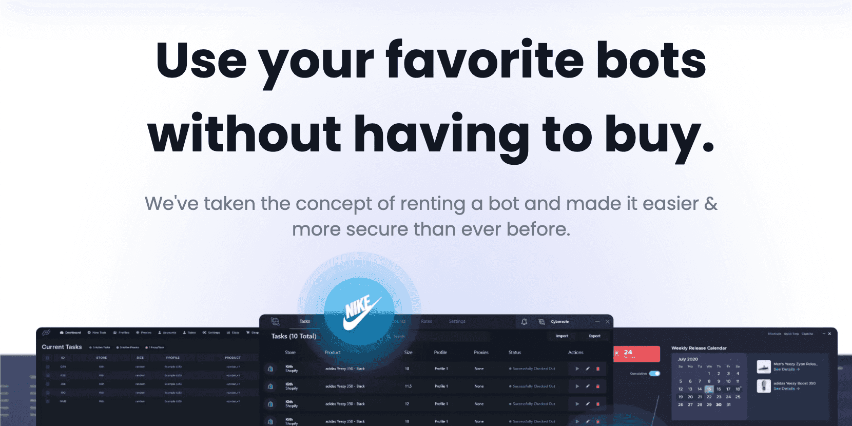 Bot Rentals - Tidal Market